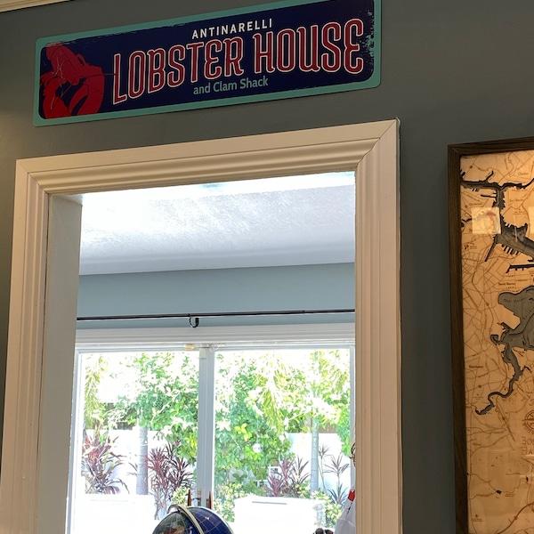 Lobster House Sign, Personalized Welcome Seafood Restaurant Sign ...