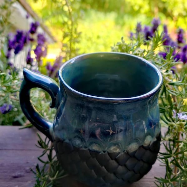 Ceramic Mug, Dragon Scale Mug, Handmade Pottery, Сauldron - Etsy