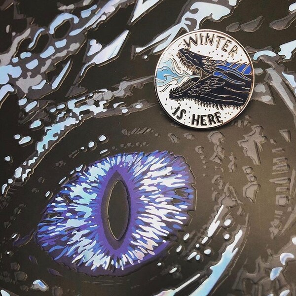 Winter is Here / Ice / Hard Enamel Pin / Free US Shipping - Etsy