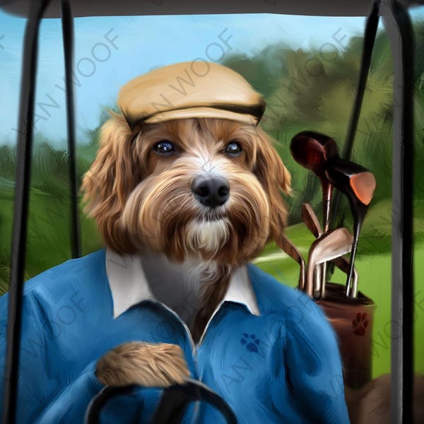 Digital Gift Certificate for Van Woof Custom Pet Portrait Store Gift ...