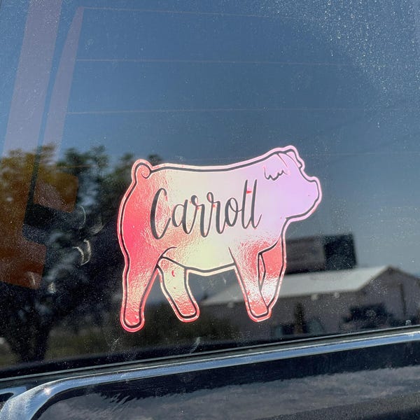 Show Heifer-heifer-vinyl Decal-name Decal-personalized Decal- Custom ...