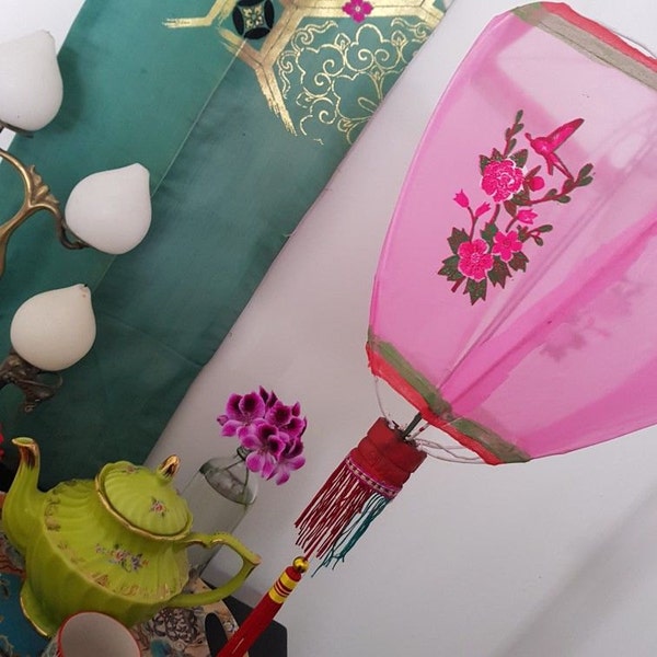 Traditional Hand Painted Vintage Style Chinese Paper Lanterns - Extra ...