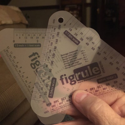 Dollhouse Miniature Scale Ruler / Converter Automatic Measuring Tool ...