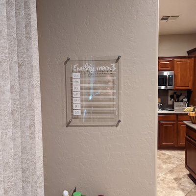 Weekly Menu Kitchen Menu Digital Cut File Svg, Dxf, Png, Eps - Etsy