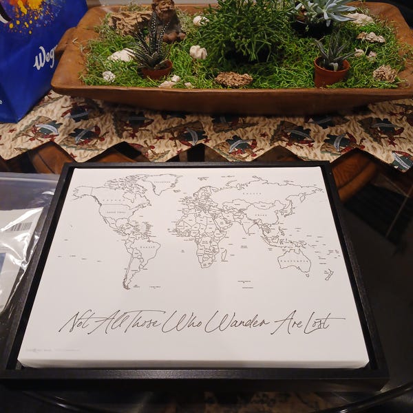 Push Pin Mini World Travel Map - Countries Labeled - Personalizable ...