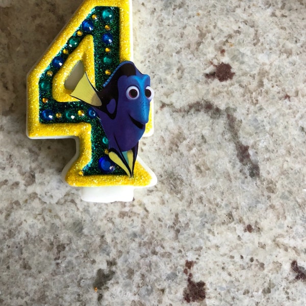 Handcrafted "finding Nemo/dory" or ANY Themed Birthday Candles ...