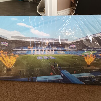 Ibrox Stadium at Night Rangers FC Framed Canvas - Etsy UK