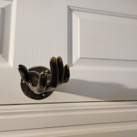 Pull Brass Door Handle Hand 1:1 Hand Size, Hand Shake Door, Hand Door ...