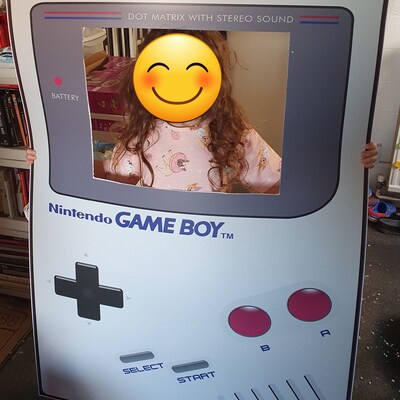 Game Boy Style Photo Prop Frame, Video Game Party Prop, Gamer Party ...