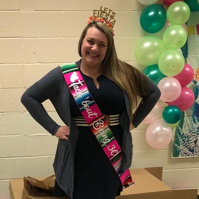 Custom Sash Final Fiesta Bachelorette Sash Personalized Serape Sash ...