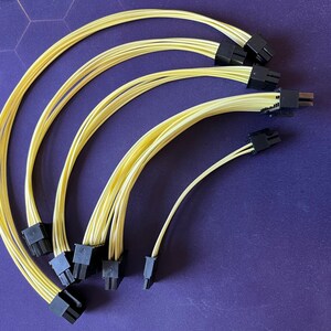 Customized Seasonic Full Modular Psu Cable Sleeved Silver Plated Cable ...