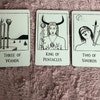 Black Line Tarot Cards by Agni Prasada Burning, Macabre Tarot Deck ...