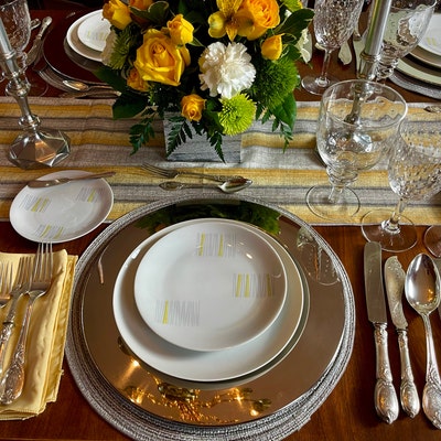 Multi Ombre Orange Tan Tones Linen Table Runner, Various Lengths/fall ...