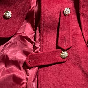 Women's Winter Red Wool Hooded Wool Cape Coat, Plus Size Cape Coat ...