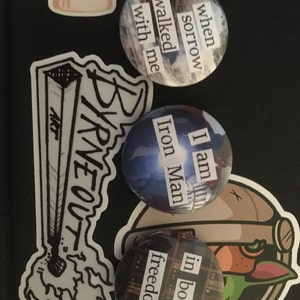 Handmade Collage Pin: 3-PACK CUSTOM ORDER - Etsy