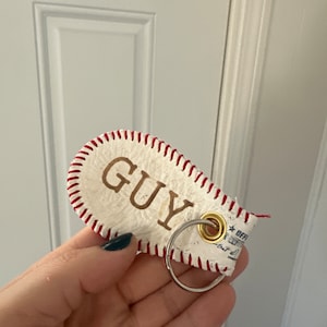 Personalized Hand Made Baseball Key Chain - Etsy