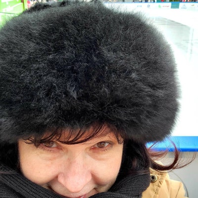 Premium Baby Alpaca Fur Hat, Black Color, Ladies Womens FINE Alpaca Hat ...