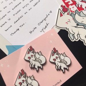 Purple Gyokuto Bunny Rabbit Yokai Square Art Print 8 Inches | Etsy