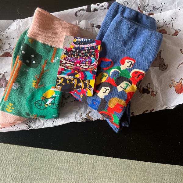 Beatles Socks. John, Paul, George and Ringo. Two Pairs. Sgt Pepper and ...