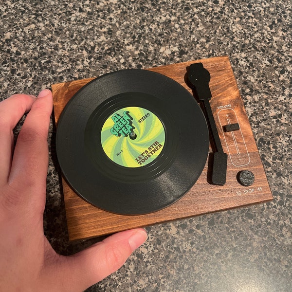 Funny Vinyl Record Coasters With Turntable Holder - Make a Set With 26 ...