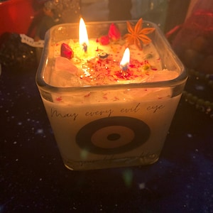Evil Eye Candle, Protection Candle, Crystal Candle, Ritual Candle ...