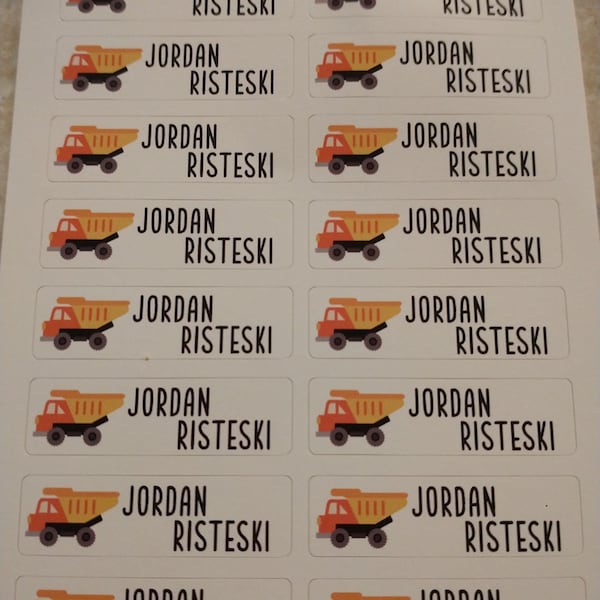 Kids Name Stickers and Iron on Labels, Daycare Name Labels, Preschool ...