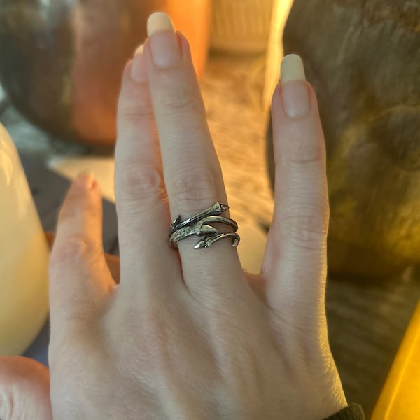 INGUZ Rune Ring, Sterling Silver Twigs True Love, Harmony, Fertility - Etsy