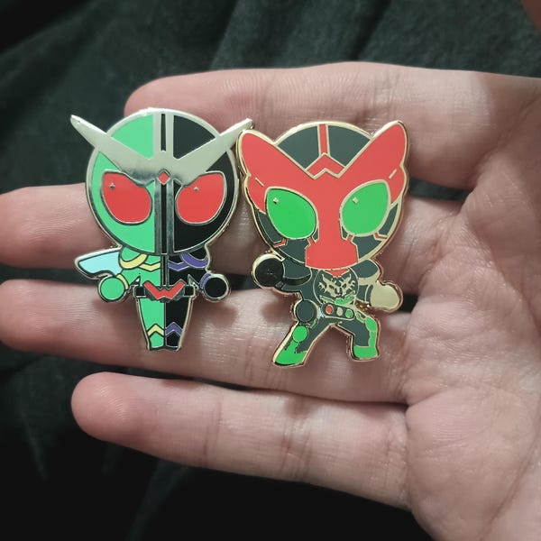 Kamen Rider OOO 1.5 Enamel Pin - Etsy