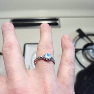 Twisted Branch Ring Branch Topaz Engagement Ring Womens - Etsy