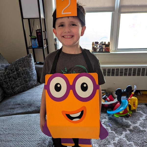 Numberblocks Costume, Halloween Costume, Birthday Costume, Characters 1 ...