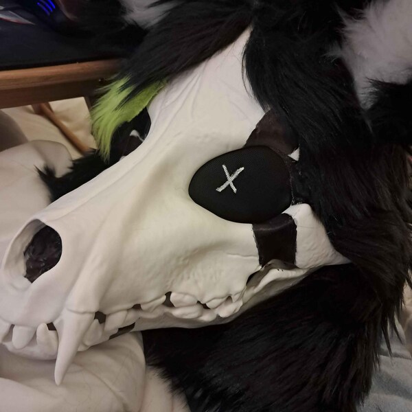 Cosplay Skulldog Skull Dog Mask Fursuit Animal Mask Halloween Cosplay ...