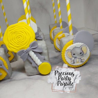 Yellow Elephant Clip Art, Very Cute Little Peanut, Gender Neutral ...