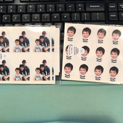 Half Body Stickers Face Custom Cutout Photo Stickers Personalized Name ...