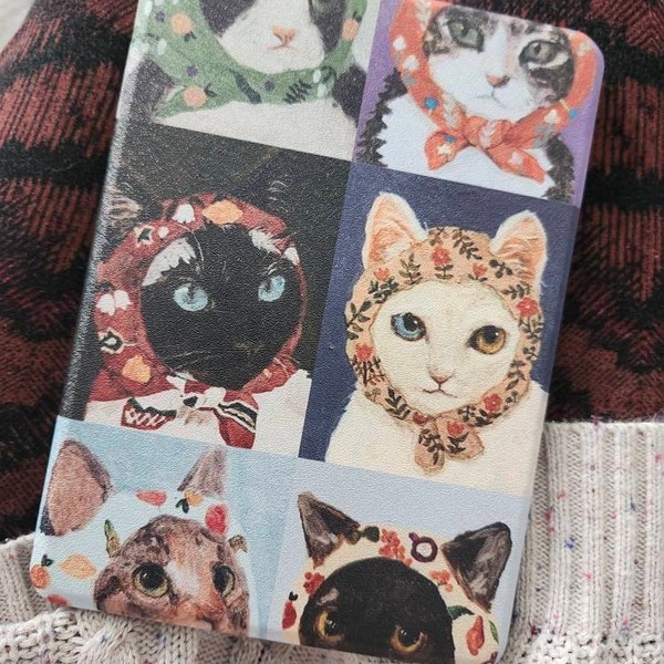 Cute Ginger Cat Pink Kindle Case Custom for Paperwhite 1/2/3/4, Kindle ...