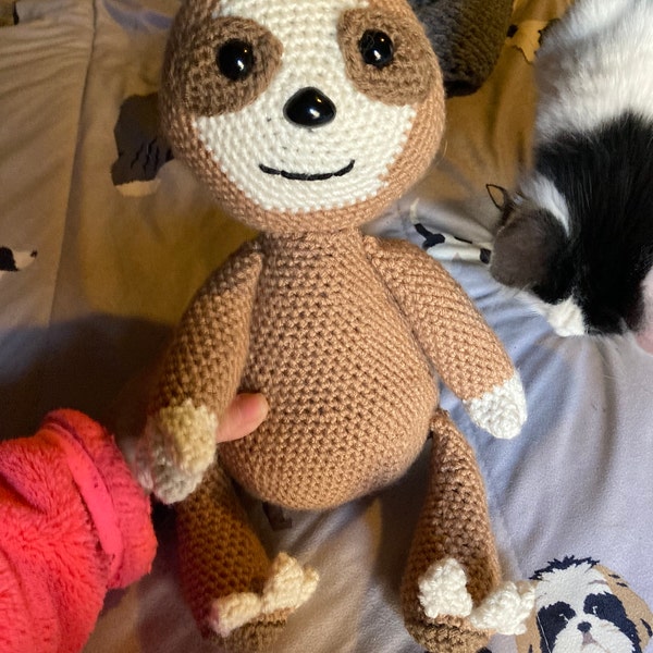 PATTERN Sam the Sloth. PDF Crochet Sloth Pattern, Cute Amigurumi Sloth ...