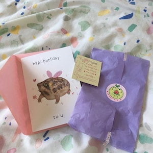 Grumpy Frog Birthday Card Frog Lover Birthday Greeting Card - Etsy