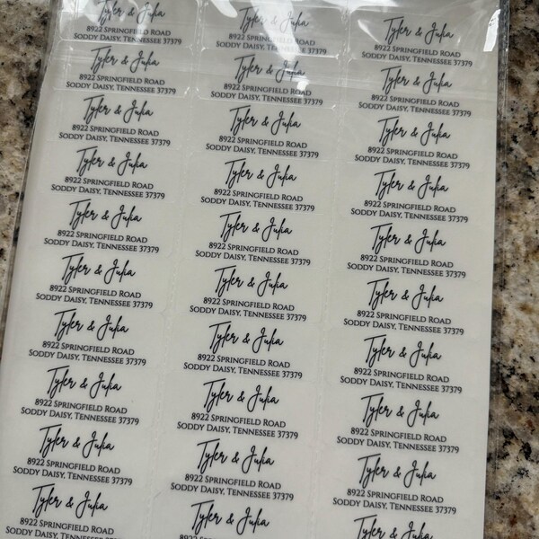 Return Label, Address Labels Personalized, Address Labels Sticker ...