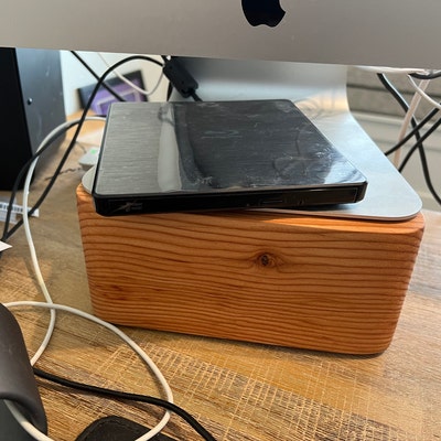 Angled Computer Monitor and Keyboard Stand - Etsy