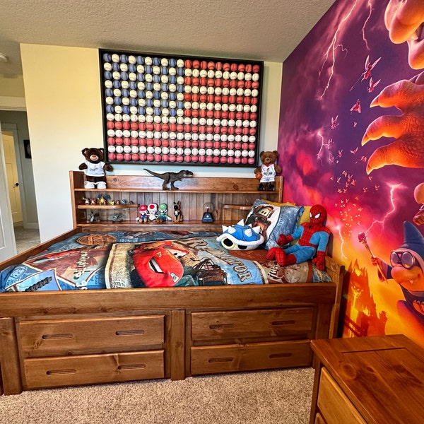 Baseball American Flag *red Robin Style* (heirloom Quality) - Etsy