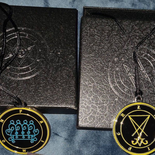 Paimon Sigil Necklace // Ars Goetia Demon Seal // Lesser Key of Solomon ...