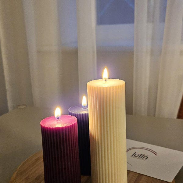 Curly Beeswax Party Candle Set | 12 Pcs Happy Birthday Candles Pack for ...