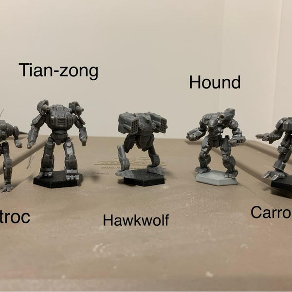 Force Pack 6 (6x Miniatures + Hex Bases) | American Mecha | Compatible ...