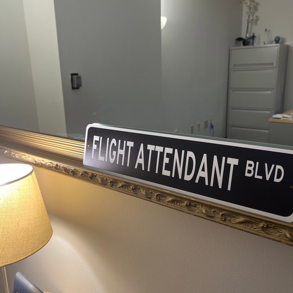 Flight Attendant, Flight Attendant Gift, Flight Attendant Sign, Gift ...