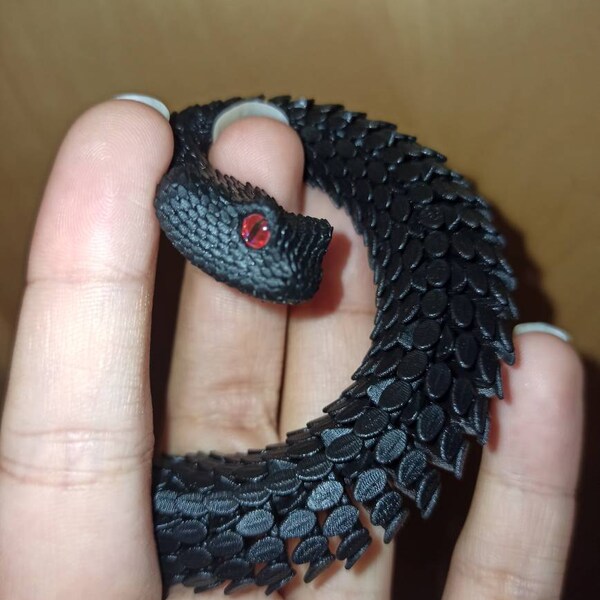 Snake Figure | Toy Animal | Articulated Model Viper | Medium - Etsy