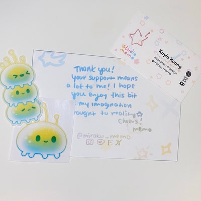 Moon Jellyfish Translucent Vinyl Stickers - Etsy