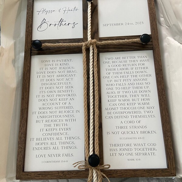 Custom Trinity Braid, Corinthians Love is Patient Love is Kind, A Cord ...