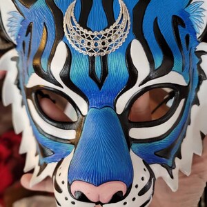 Leather Mask MADE TO ORDER Black Lion Mask... Masquerade Cat - Etsy
