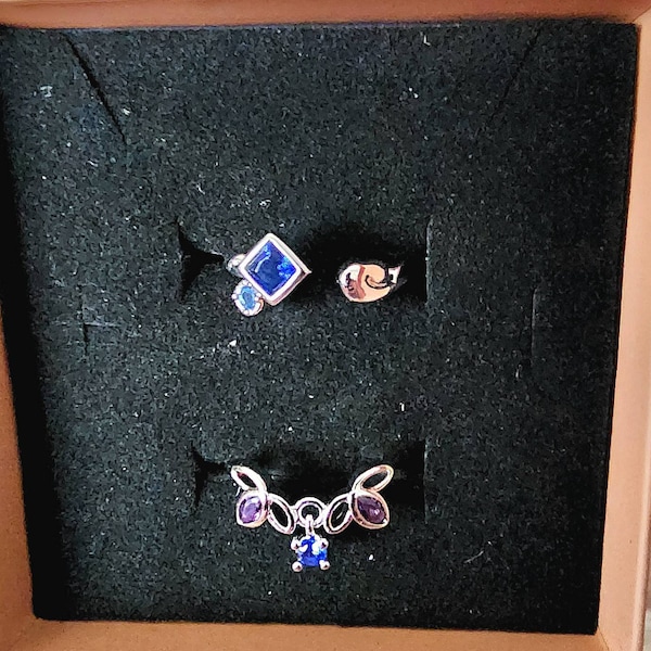 Custom Muichiro Tokito Inspired Double Ring Anime Manga Hashira 2 Piece ...