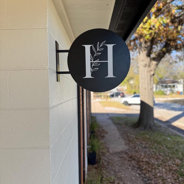 Custom Outdoor Blade Sign - Double Sided Business Hanging Sign - Cafe ...