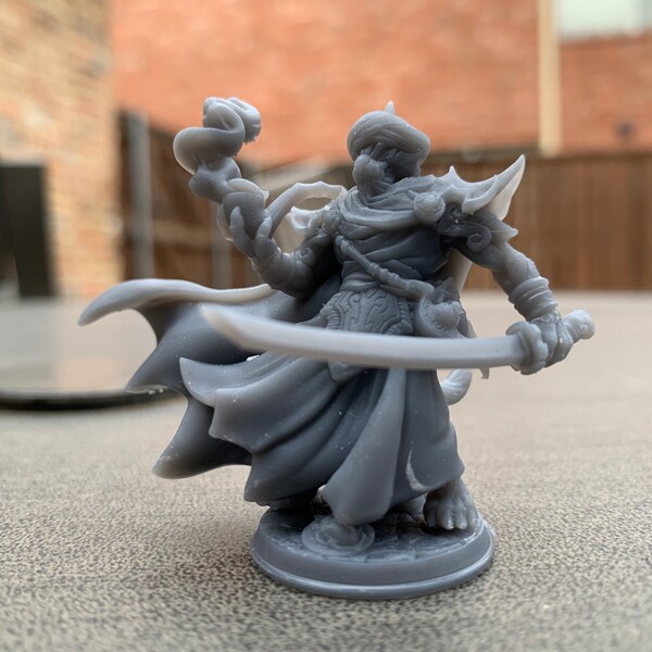 Tabaxi Assassin - Namur Makir - Rakshakin Headhunters - 28mm Miniatures ...